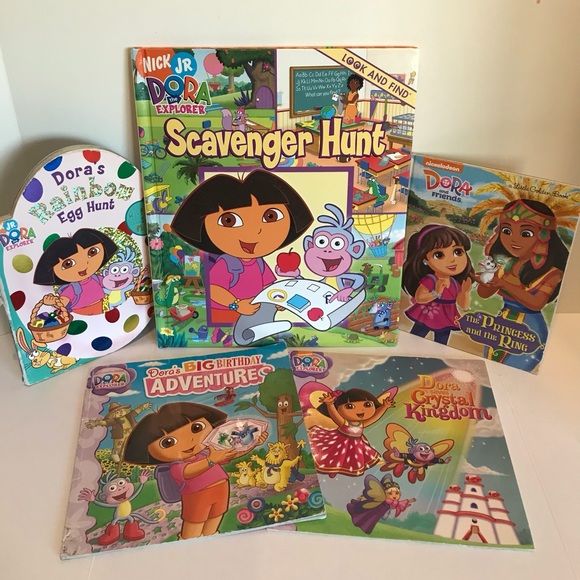 Nickelodeon | Toys | Lot Of 5 Dora The Explorer Childrens Books Seek ...